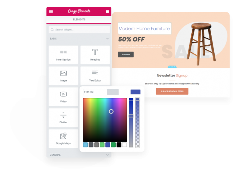 Free Elementor Based PrestaShop Page Builder - Crazy Elements