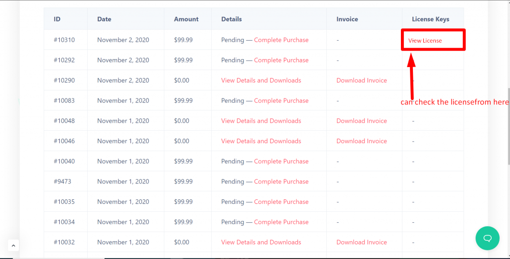 Where is my License Key? – ClassyDevs