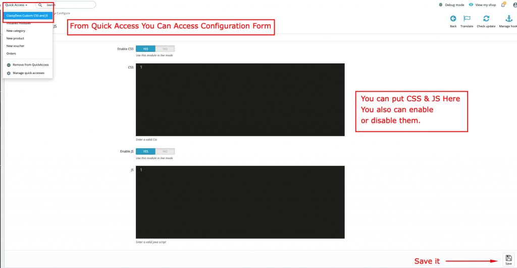 Basic Usage Classydevs