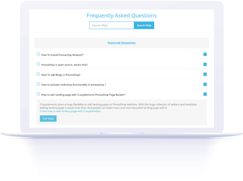 Prestashop Faq Module Classydevs