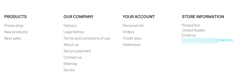 How to Manage and Edit PrestaShop Footer Links – ClassyDevs