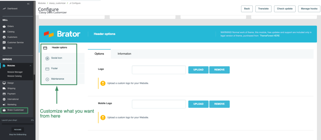 Brator Settings – ClassyDevs