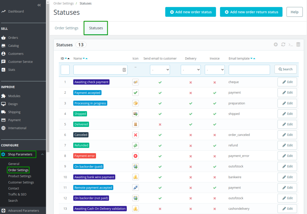 How to Edit and Manage the PrestaShop Order Status Easily