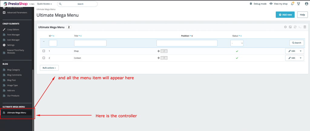 Ultimate Megamenu Controller – ClassyDevs